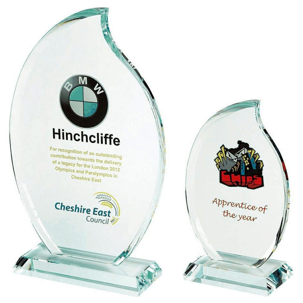 Clear Glass Flame Stand - RB Trophies & Engraving