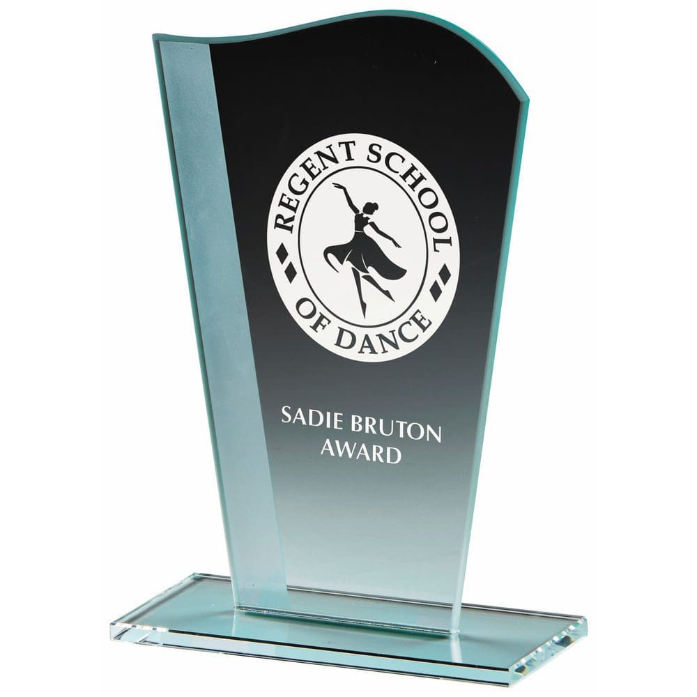 Wave Jade Glass Stand - RB Trophies & Engraving