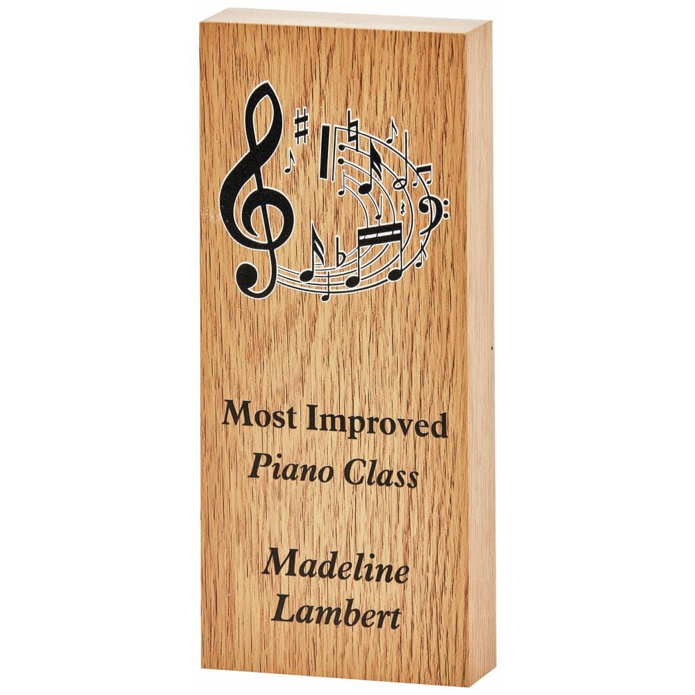 Slim Rectangular Laminated Wood Award - RB Trophies & Engraving
