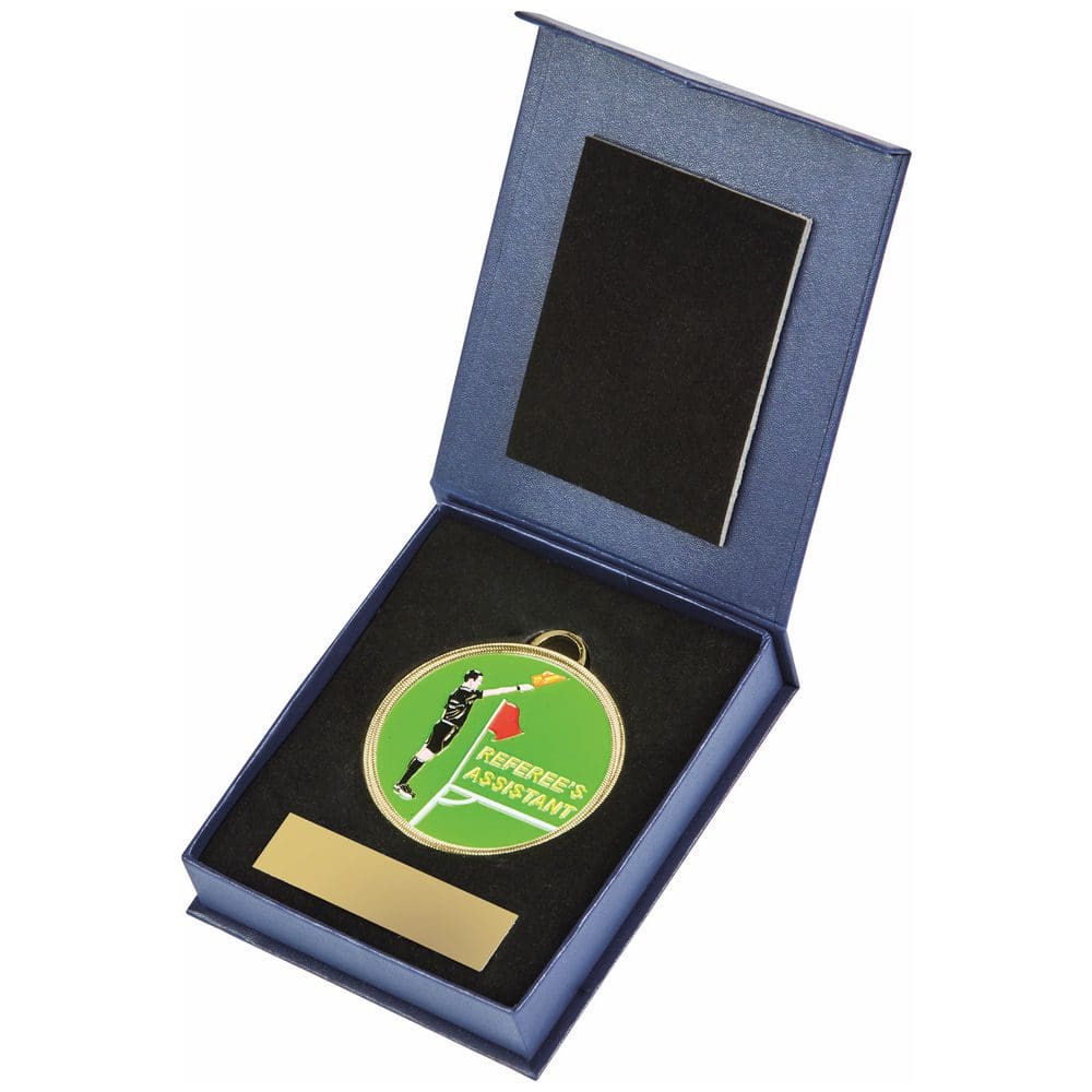 Enamel Referee & Assistant Referee Medal In Case - RB Trophies & Engraving