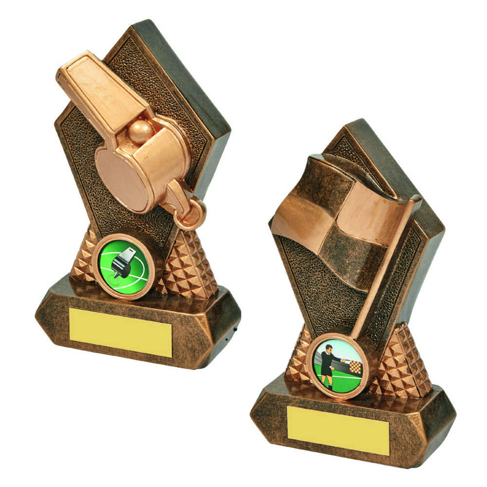 Antique Gold Resin Referee Award - Roger Brown Trophies & Engraving