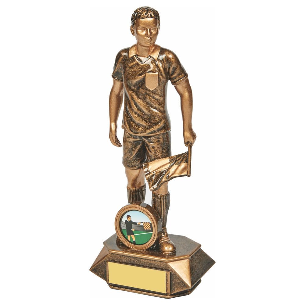 Antique Gold Resin Referee & Assistant Referee Trophy - RB Trophies ...