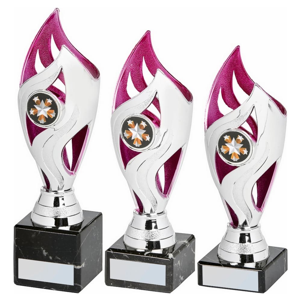 Silver/Pink Tulip Sculpture Award - RB Trophies & Engraving